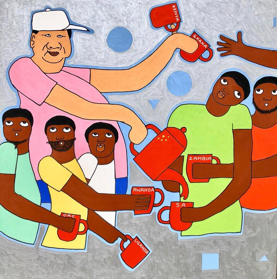 Kenyan painter, Michael Soi’s Art Series ‘China Loves Africa’ critiques ...